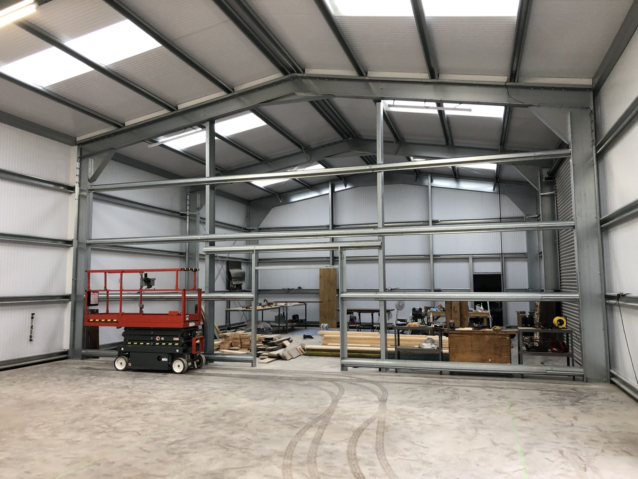 Internal Partition Wall Installation – Liberty Steel Structures