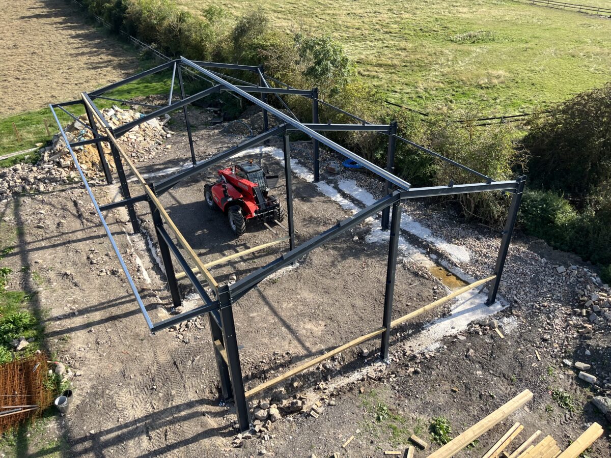 Rural Barn Installation – Liberty Steel Structures