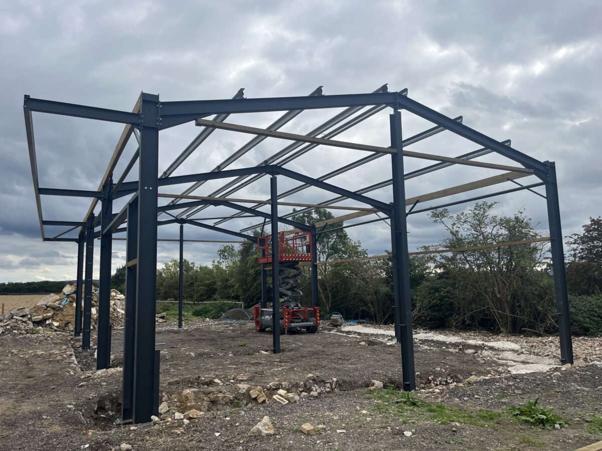Rural Barn Ready to Clad – Liberty Steel Structures
